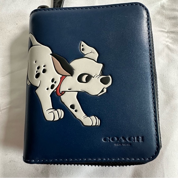 Coach | Bags | Coach Blue Wallet With Dalmatian Design | Poshmark